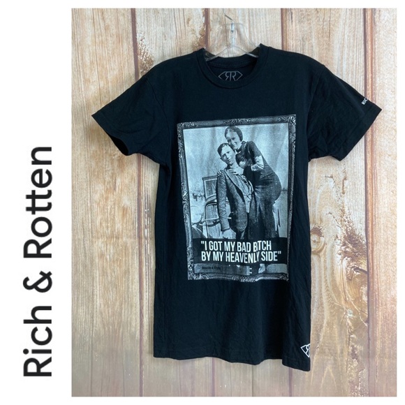 Rich & Rotten | Tops | Rich Rotten Bonnie Clyde Tee Size Small | Poshmark